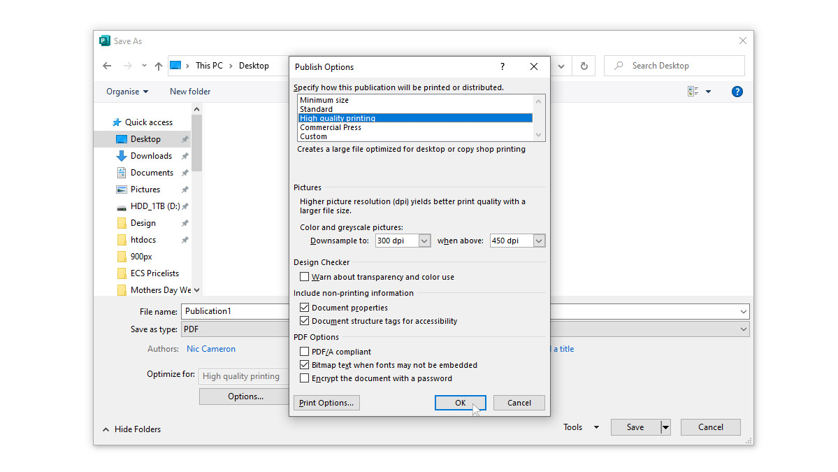 Exporting .pdf files from Microsoft software - Edinburgh Copyshop